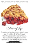 Easy as Pie: Color PhotoRealistic Cherry Pie with Markers, Colored ...