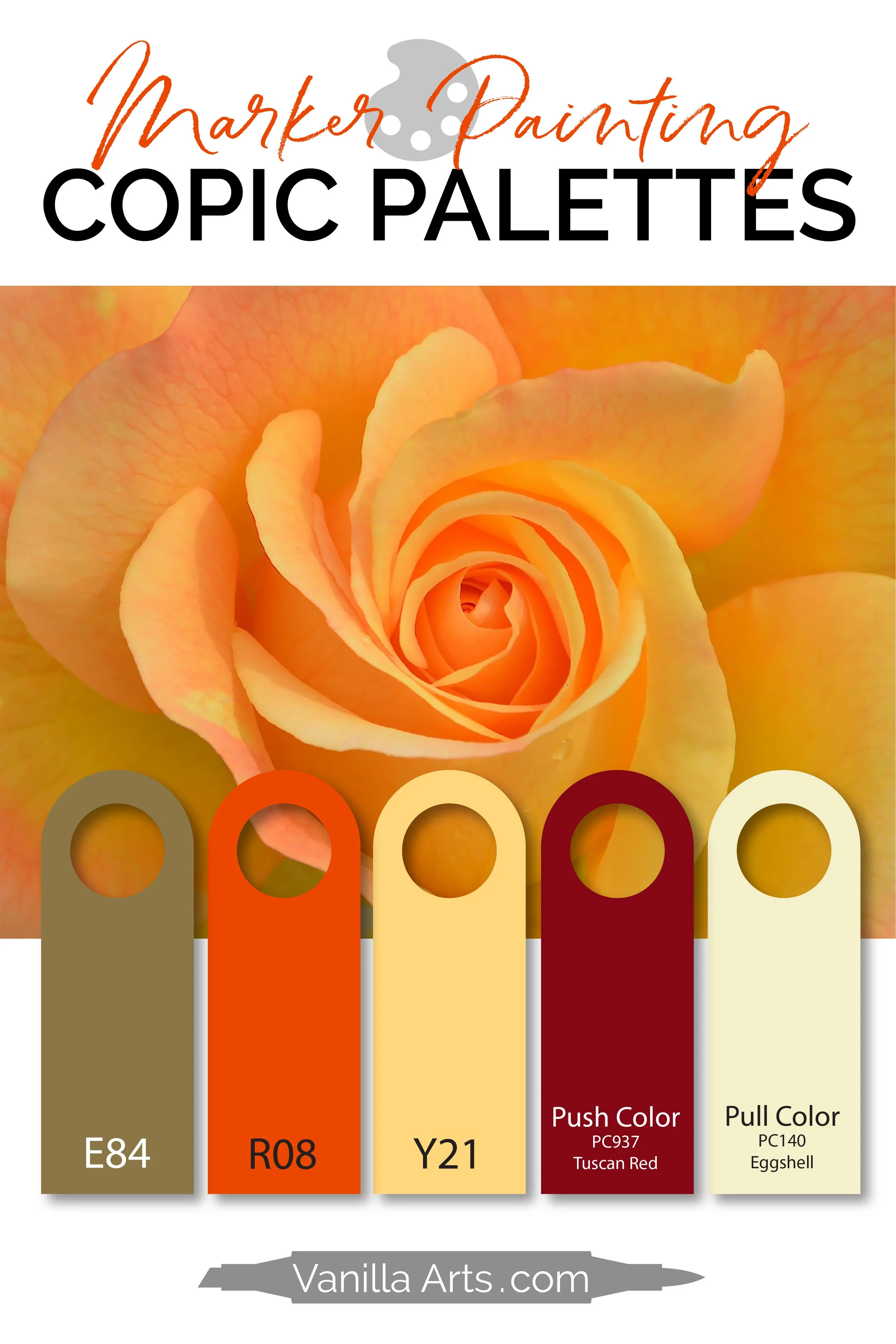 Color Palette: Copic Marker + Colored Pencil Combination (Khaki Brown ...