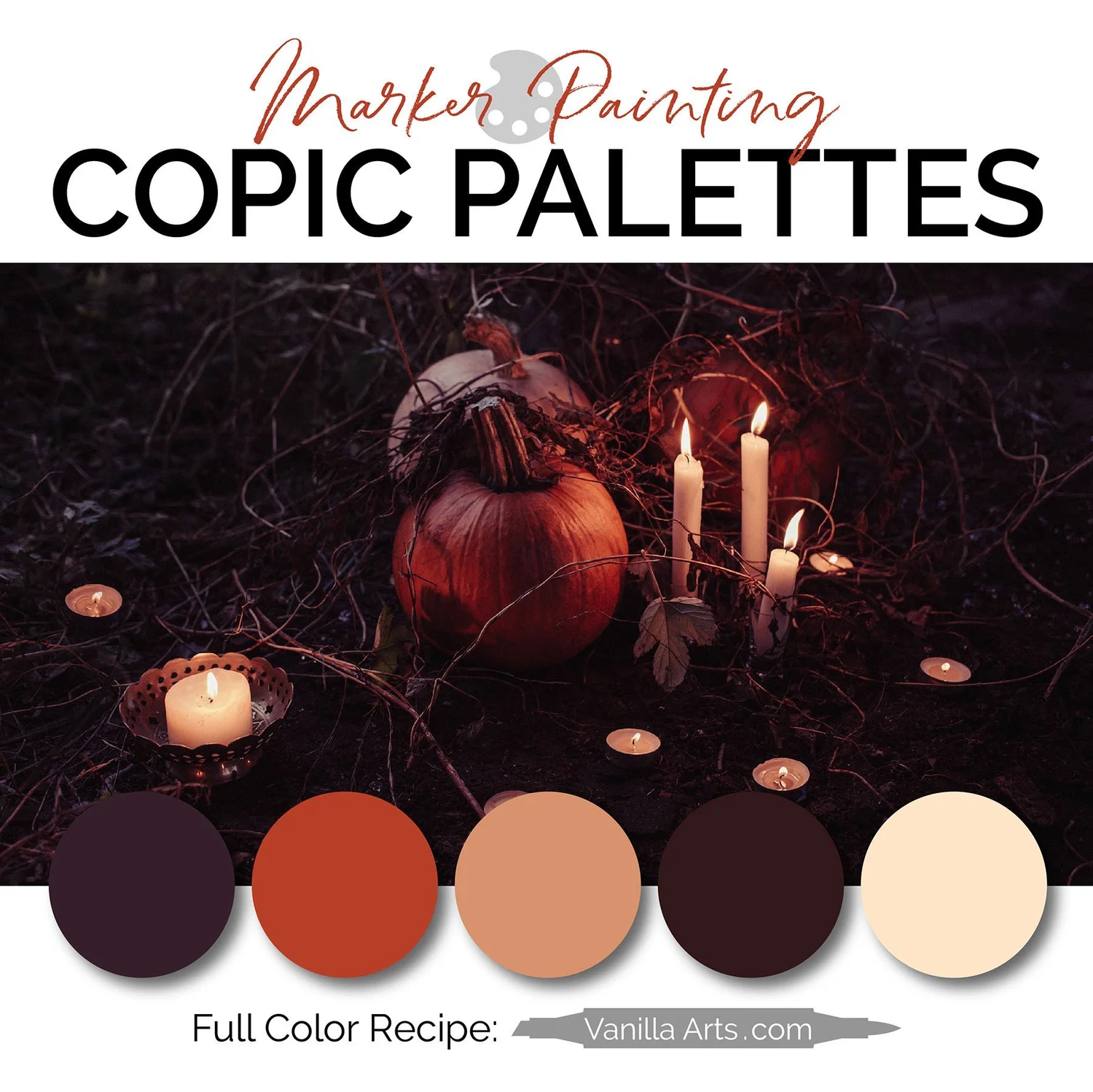 Marker Painting Coloring Palettes