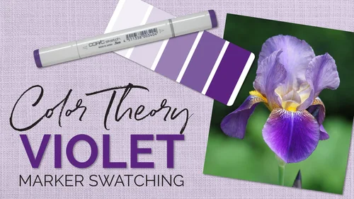 Color Theory for Markers: Elegant Violet or Purple Florals (Live ...