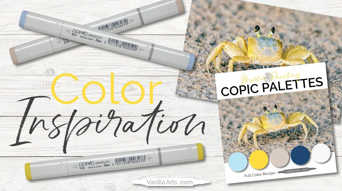 Color Palette: Copic Marker + Colored Pencil Combination (Baby Blue ...