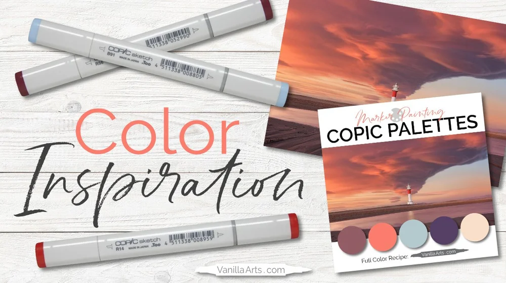 Color Palette: Copic Marker + Colored Pencil Combination (Dusty red ...