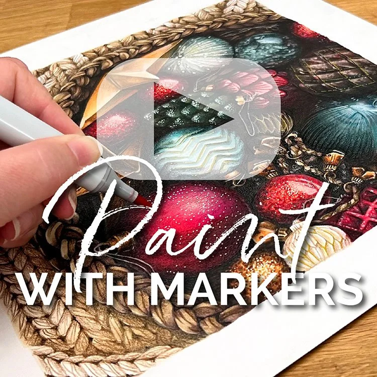 Marker + Pencil: Video Resources for “Realistic Red Christmas Ornament ...