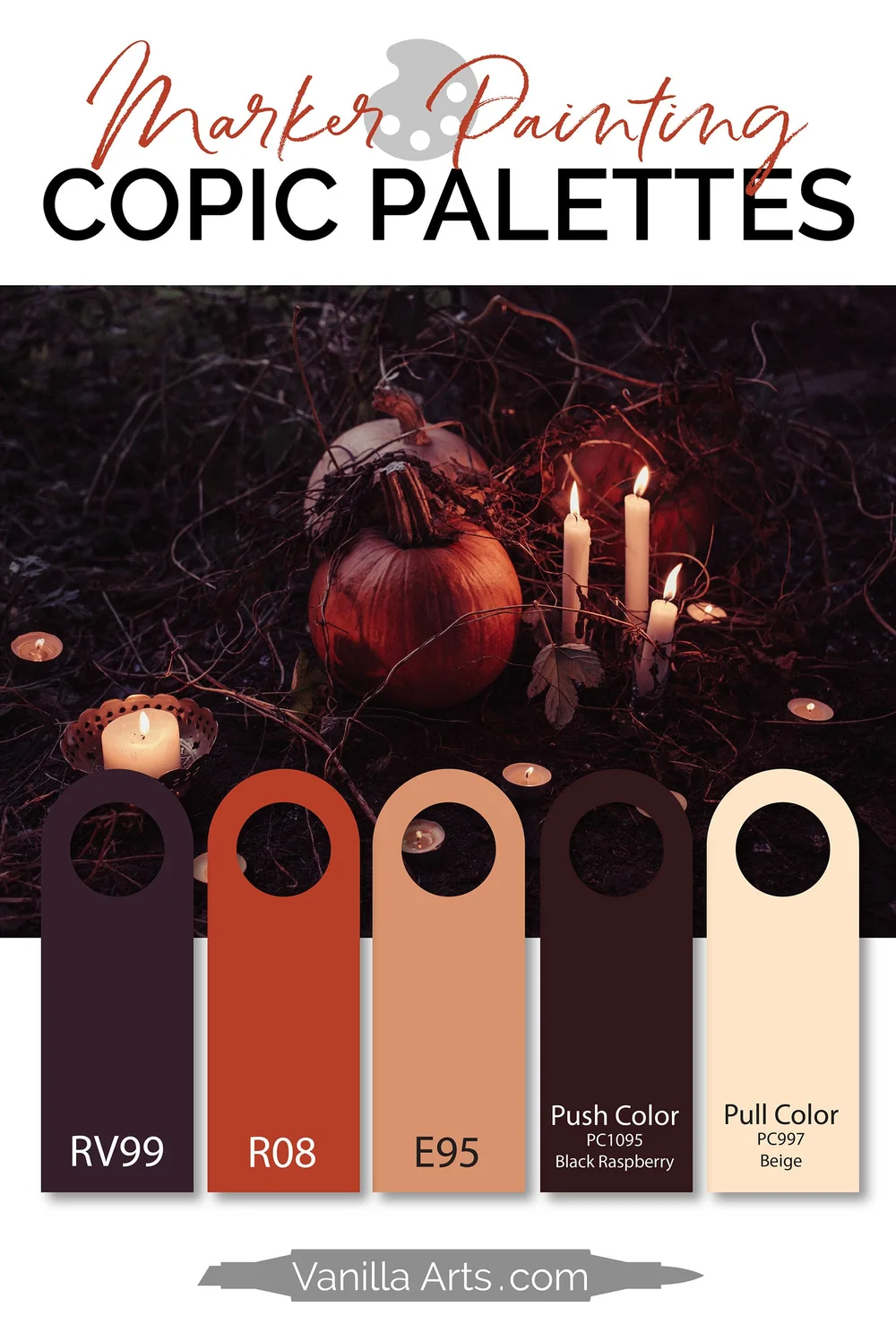 Color Palette: Copic Marker + Colored Pencil Combination (Wine, Red ...