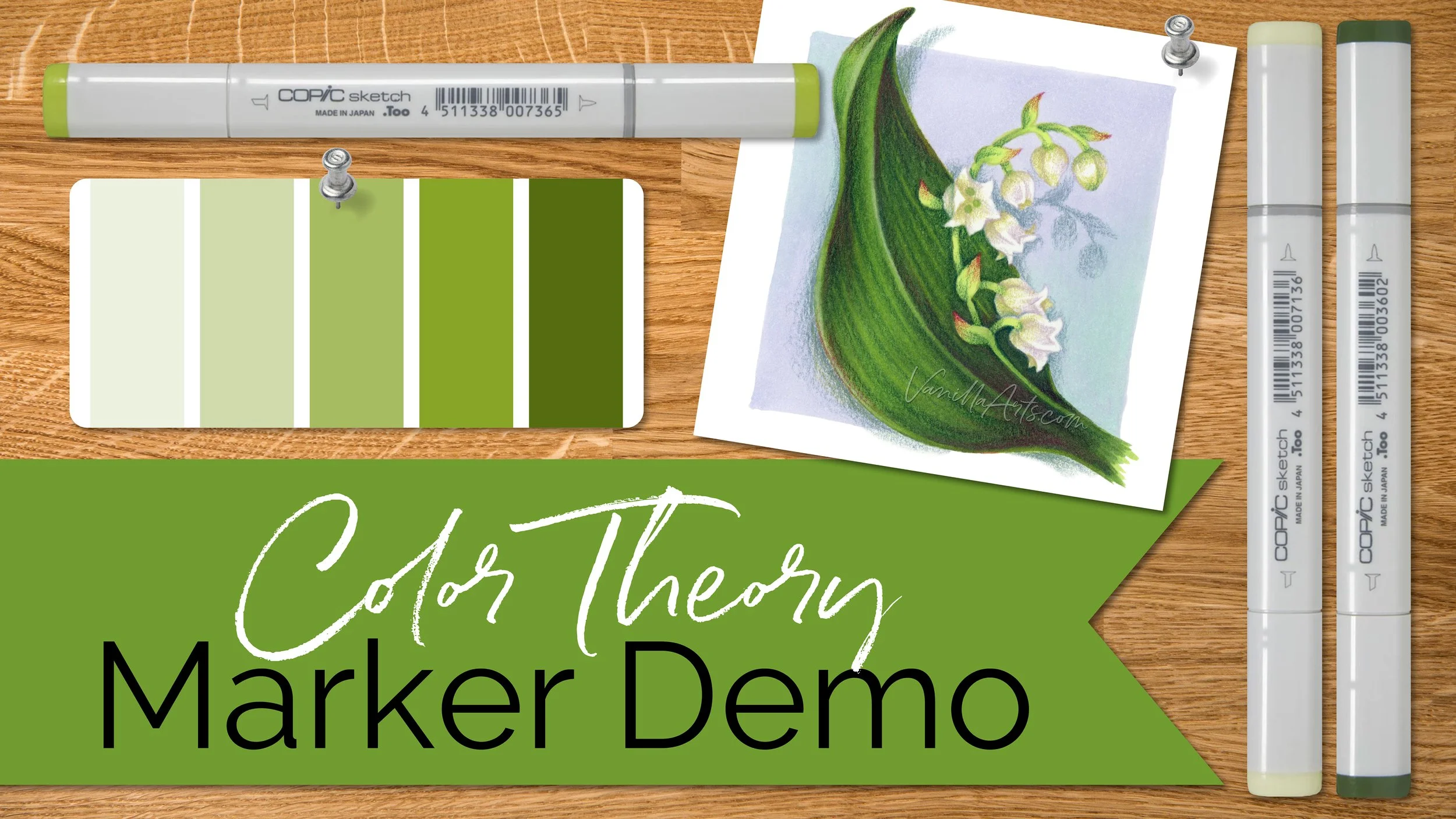 Color Theory for Markers & Pencils: Shade a Warm Green Leaf (Coloring ...