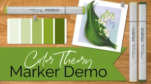 Color Theory for Markers & Pencils: Shade a Warm Green Leaf (Coloring ...