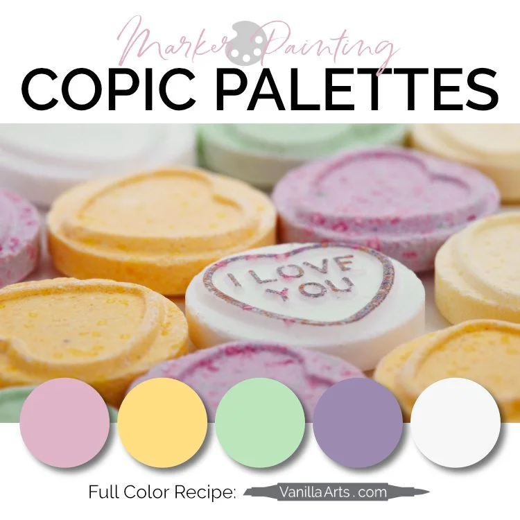 Color Palette: Copic Marker + Colored Pencil Combination (Smoky purple ...