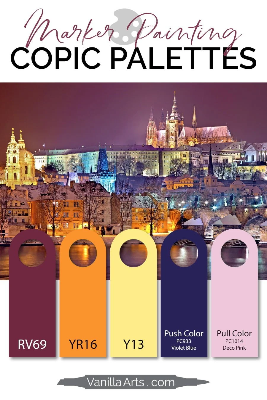 Color Palette: Copic Marker + Colored Pencil Combination (Magenta ...