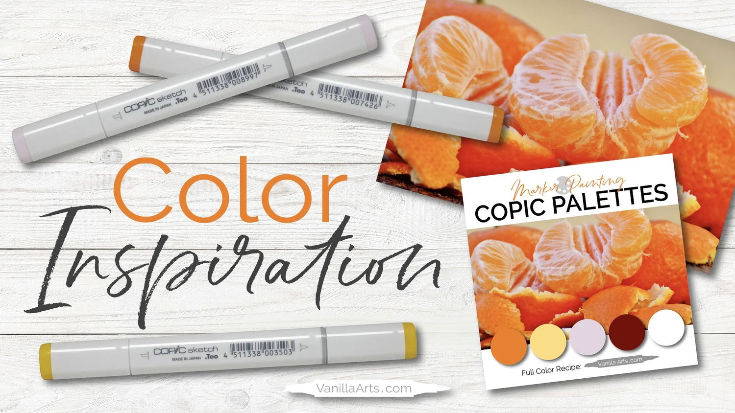 Color Palette: Copic Marker + Colored Pencil Combination (Orange ...