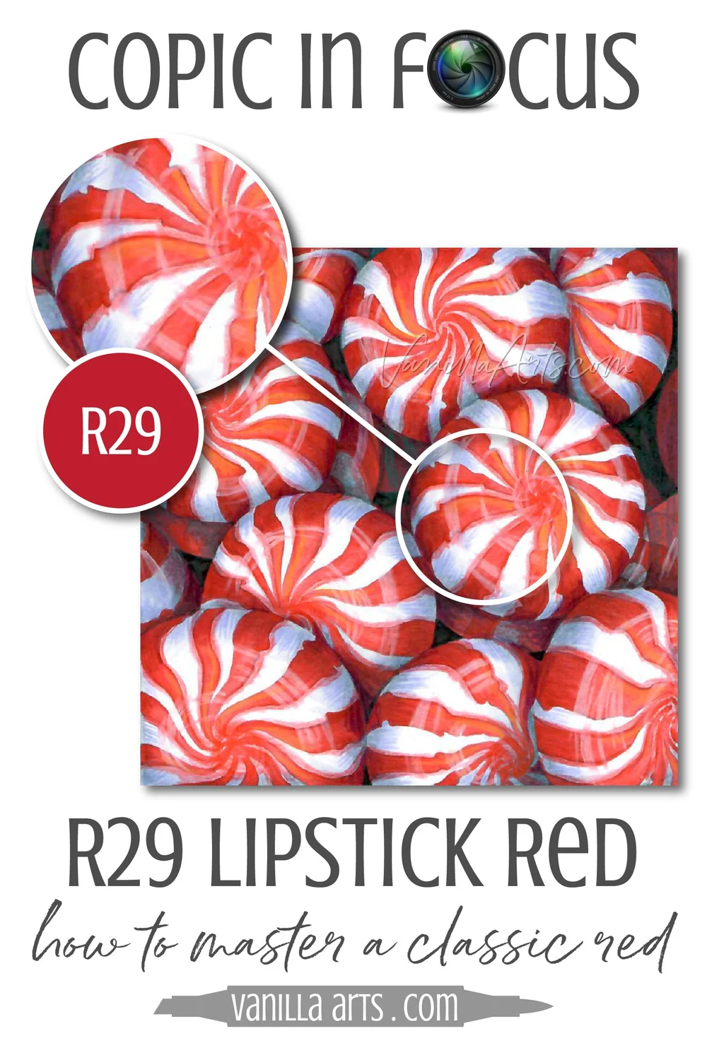 Copic Marker R29 “Lipstick Red” (Coloring Tips for Classic Red ...