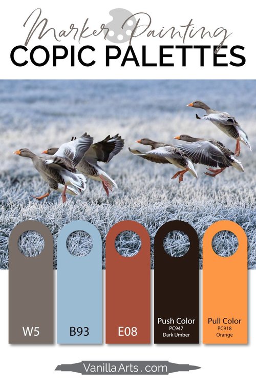 Color Palette: Copic Marker + Colored Pencil Combination (Warm Gray ...