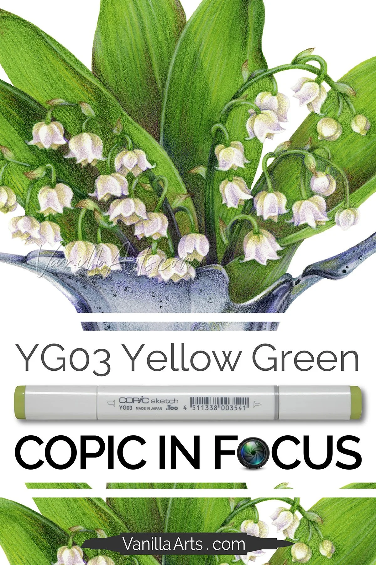 Copic YG03 Yellow Green - The Best Green Marker for Beginners (+ video ...