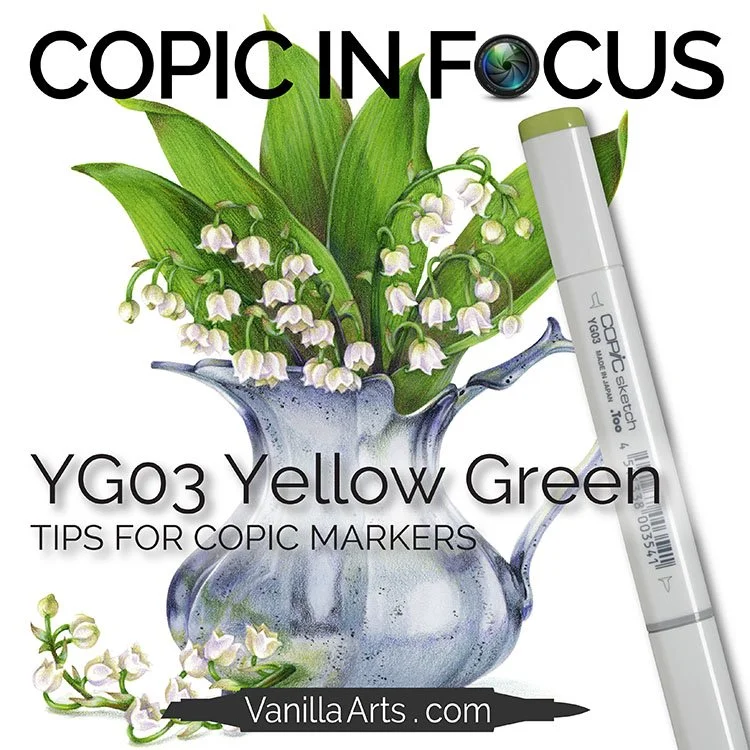 Copic YG03 Yellow Green - The Best Green Marker for Beginners (+ video ...