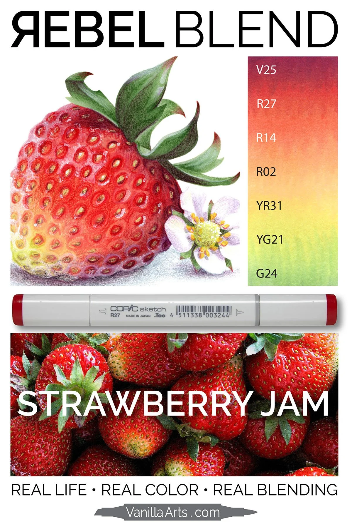 Rebel Blending: Break the Copic Marker Blending Rules | Red & Green ...