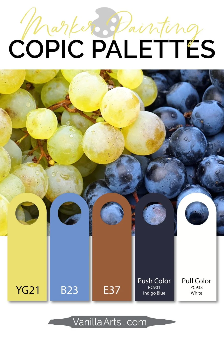 Color Palette: Copic Marker + Colored Pencil Combination (Yellow green ...