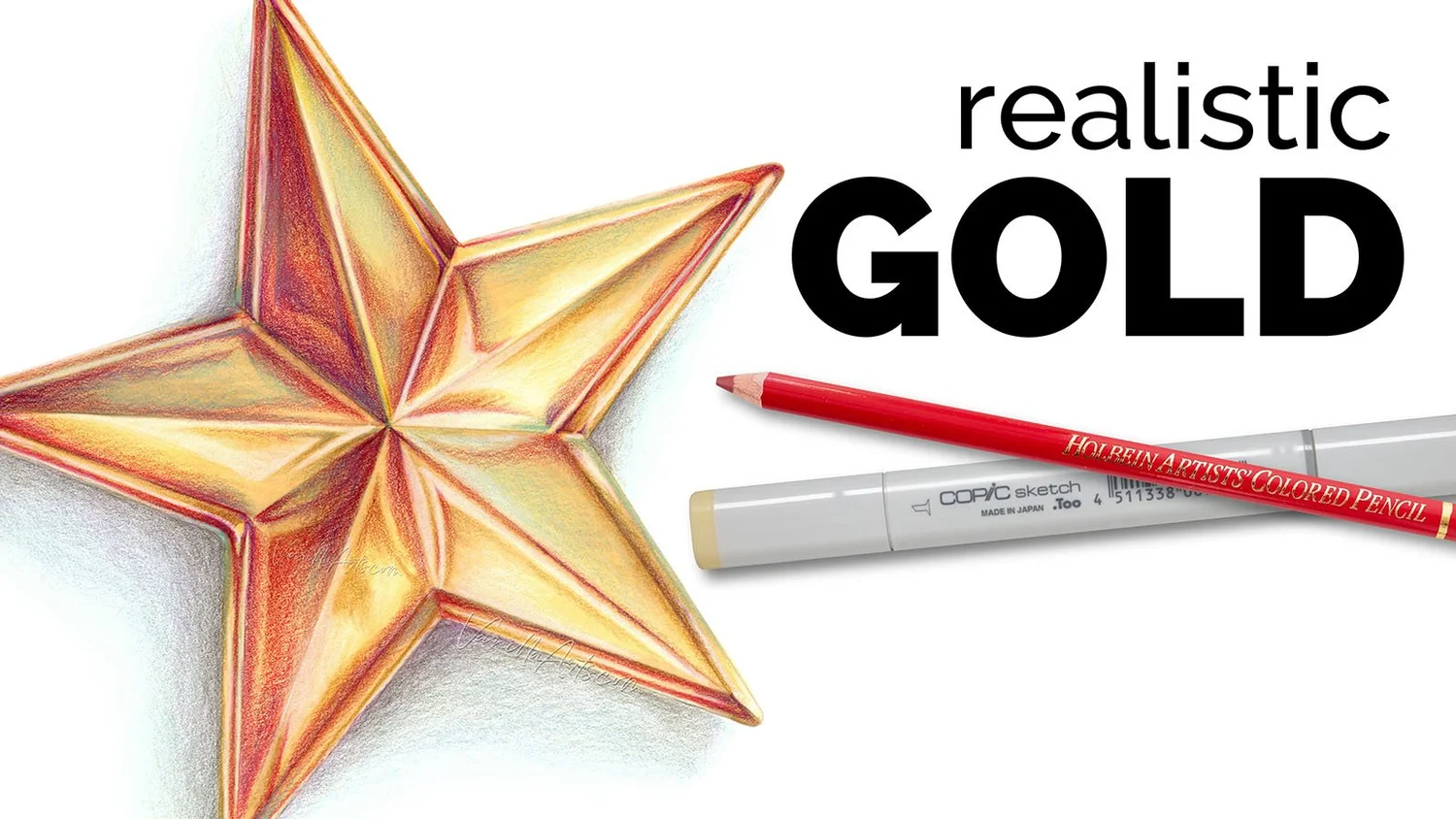 The Secret to Coloring Realistic Gold, Silver, Metals | Markers ...