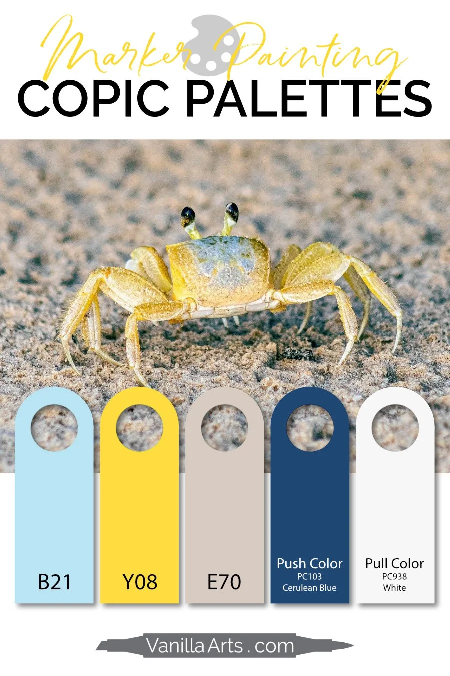Color Palette: Copic Marker + Colored Pencil Combination (Baby Blue ...