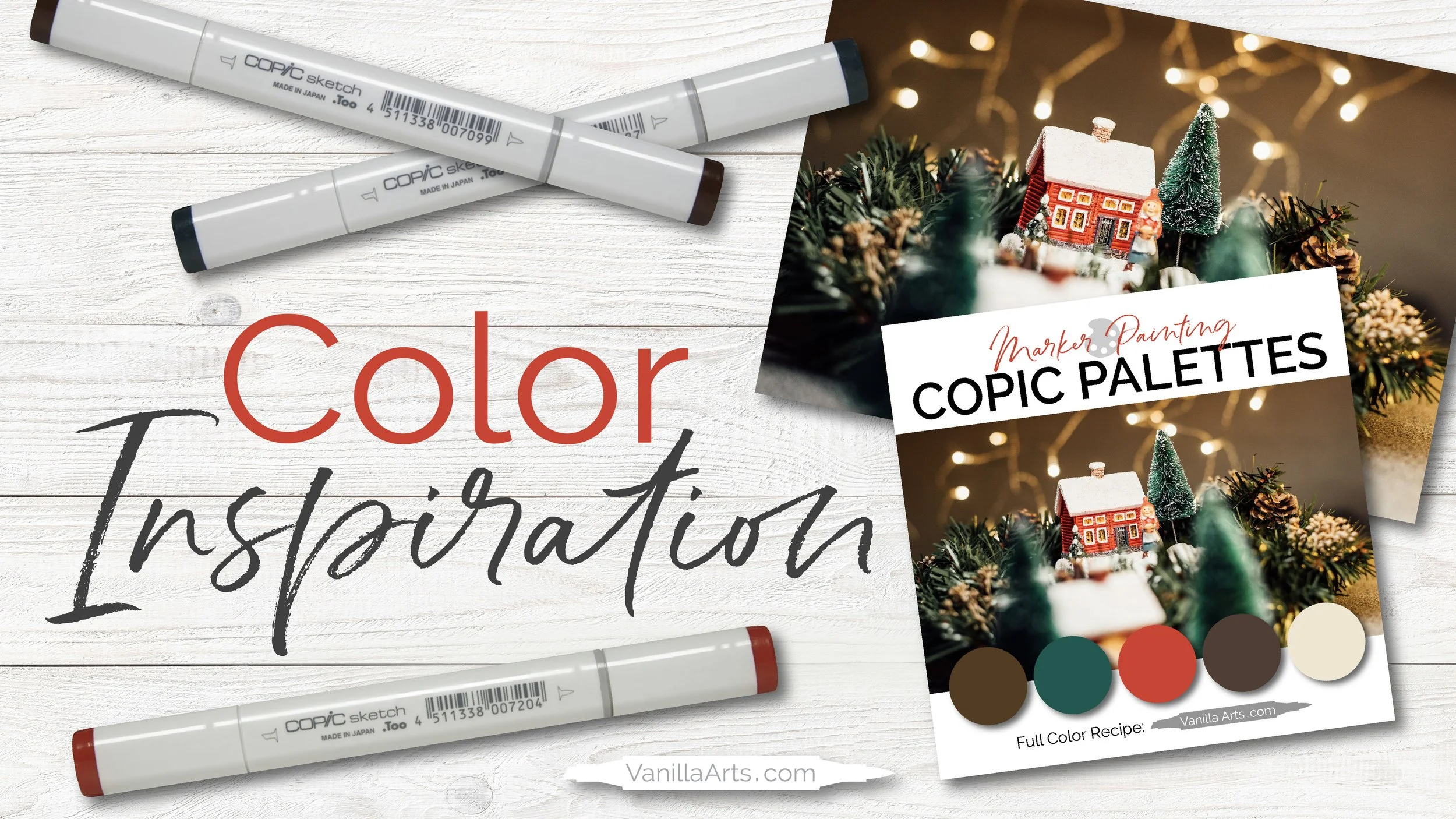 Color Palette: Copic Marker + Colored Pencil Combination (Brown, Teal ...