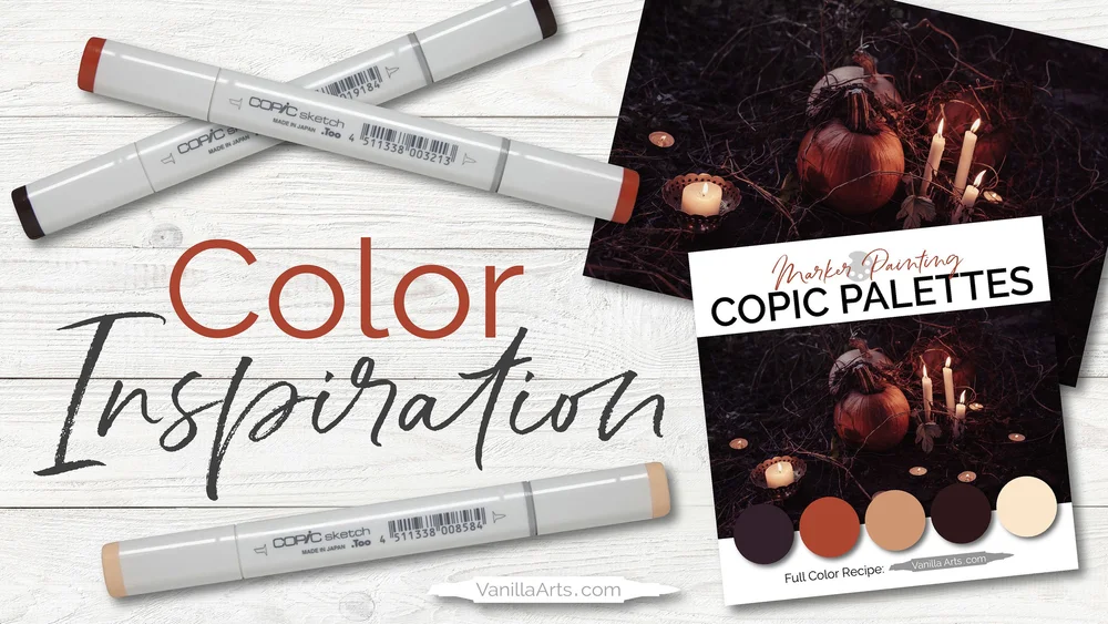 Color Palette: Copic Marker + Colored Pencil Combination (Wine, Red ...