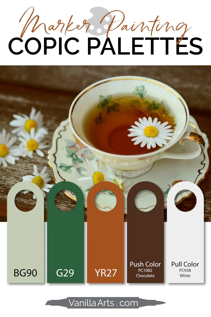 Color Palette: Copic Marker + Colored Pencil Combination (Gray green ...