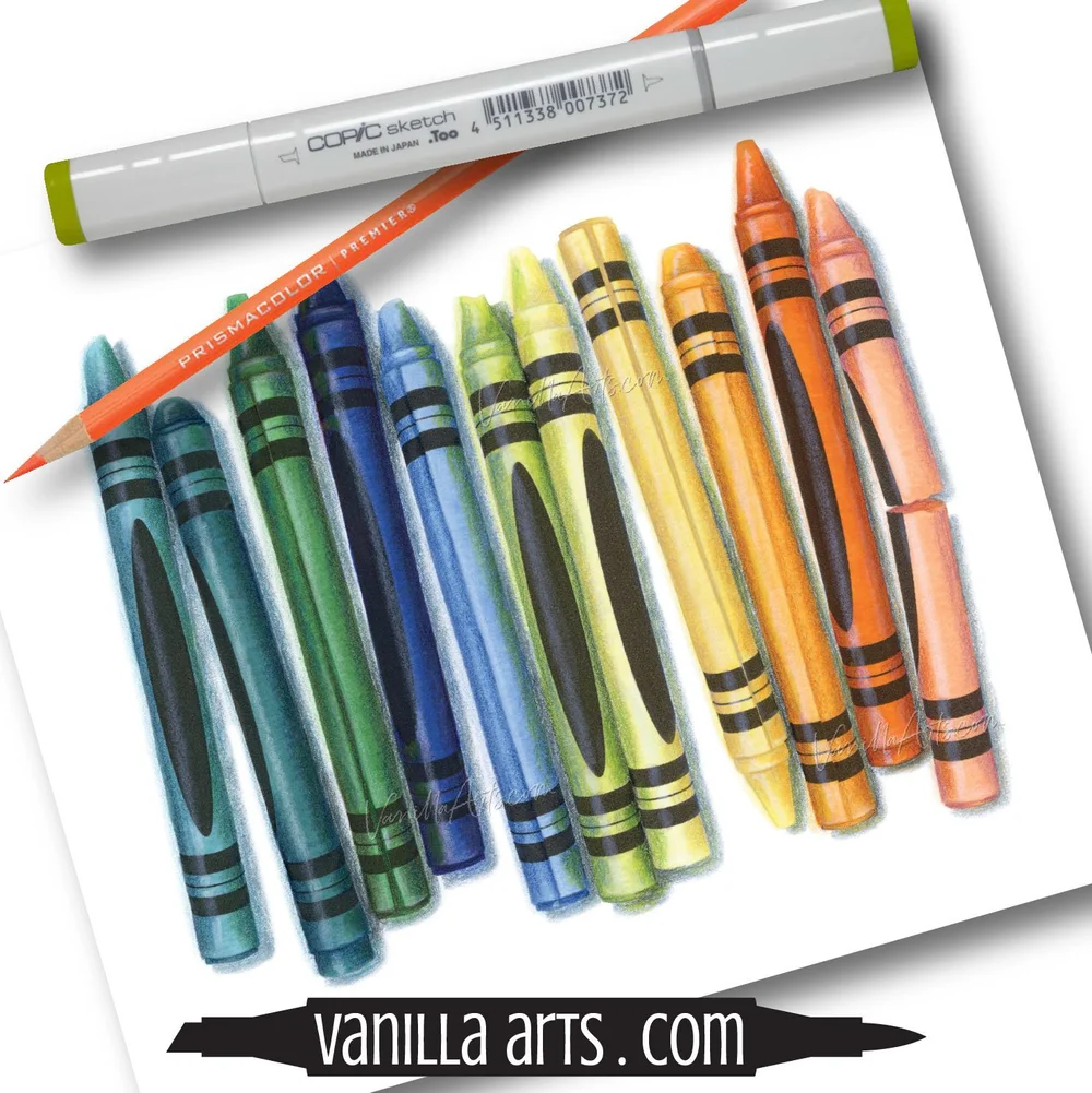 Real Crayons: Intermediate Marker Underpainting Workshop