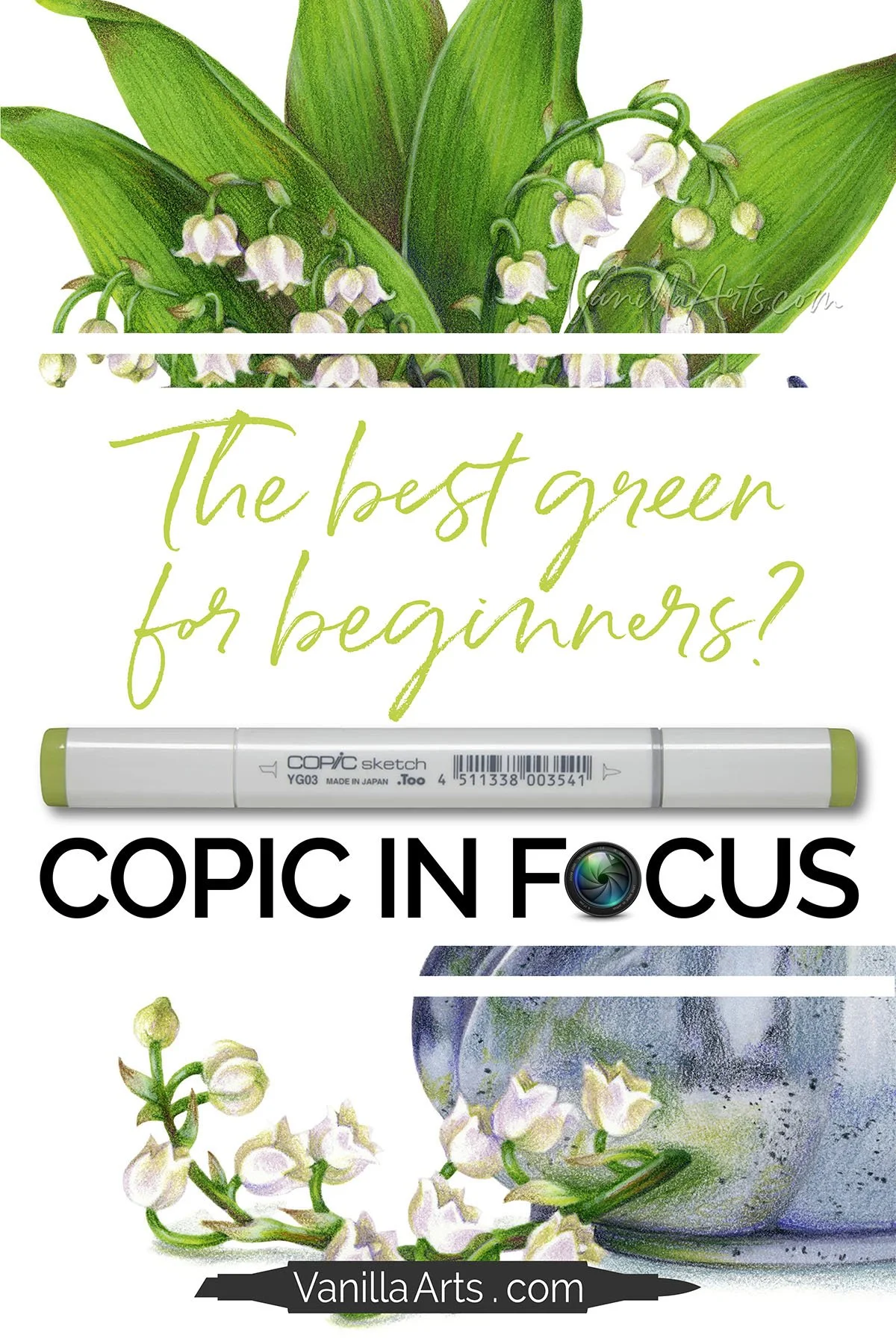 Copic YG03 Yellow Green - The Best Green Marker for Beginners (+ video ...