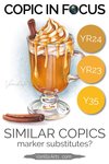 Copic Marker YR24 "Pale Sepia” (Coloring Tips for Golden Yellow ...