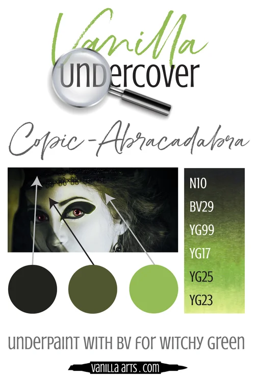 Copic Marker Underpaint: Realistic Yellow-Green Blending Combination ...
