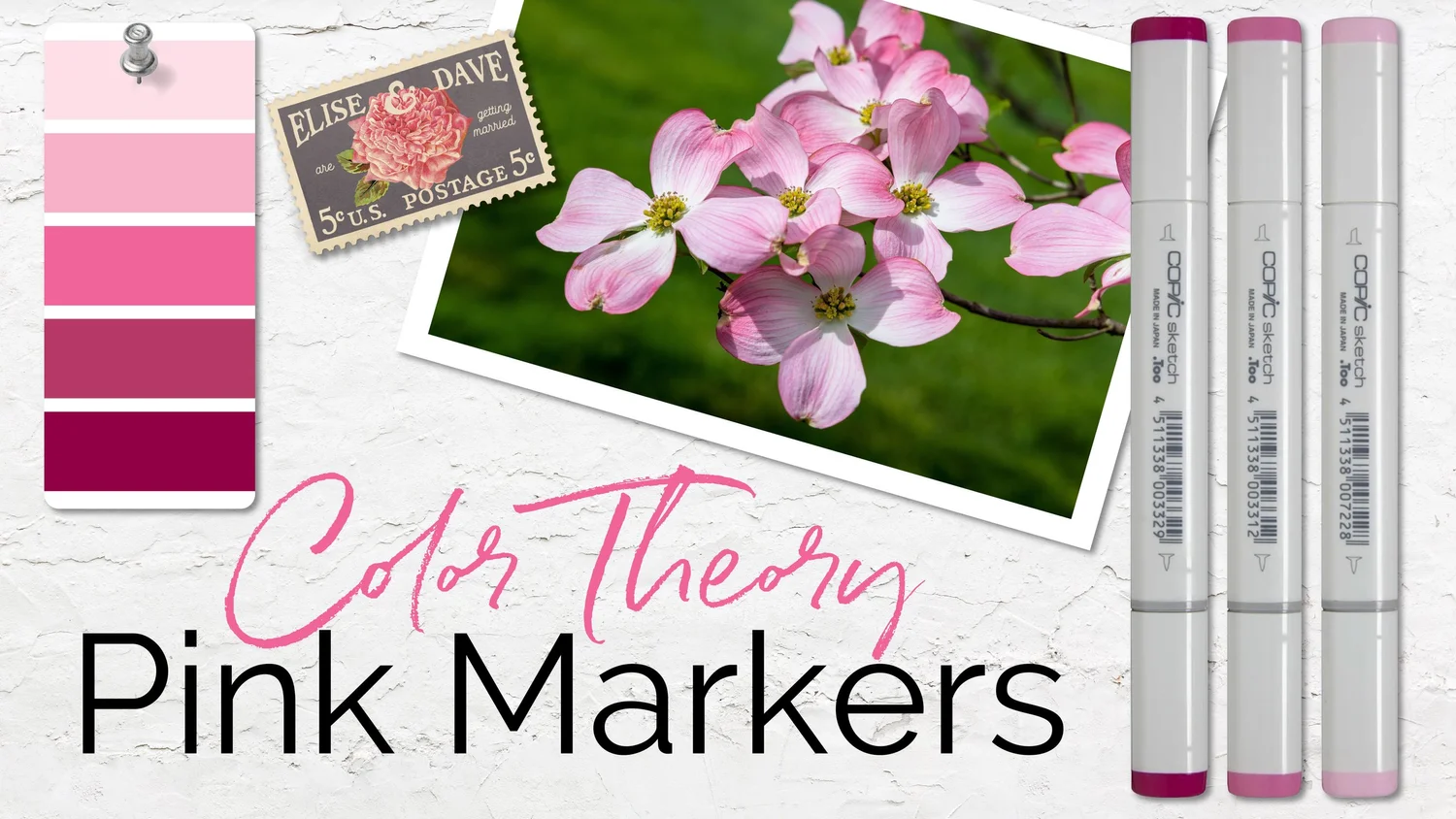Color Theory for Markers & Pencils: Dimensional Pink Petals (Live ...