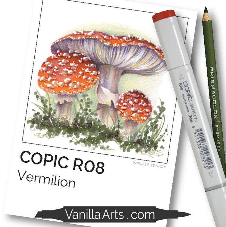 Copic Marker R08: Video Resources for “Red Marker, Green Shade ...