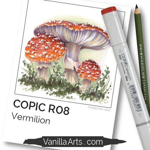 Copic Marker R08: Video Resources for “Red Marker, Green Shade ...