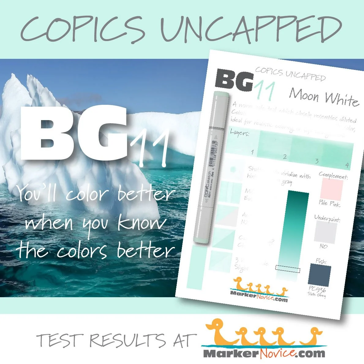 Rebel Blending: Break the Copic Marker Blending Rules | Water Blues ...