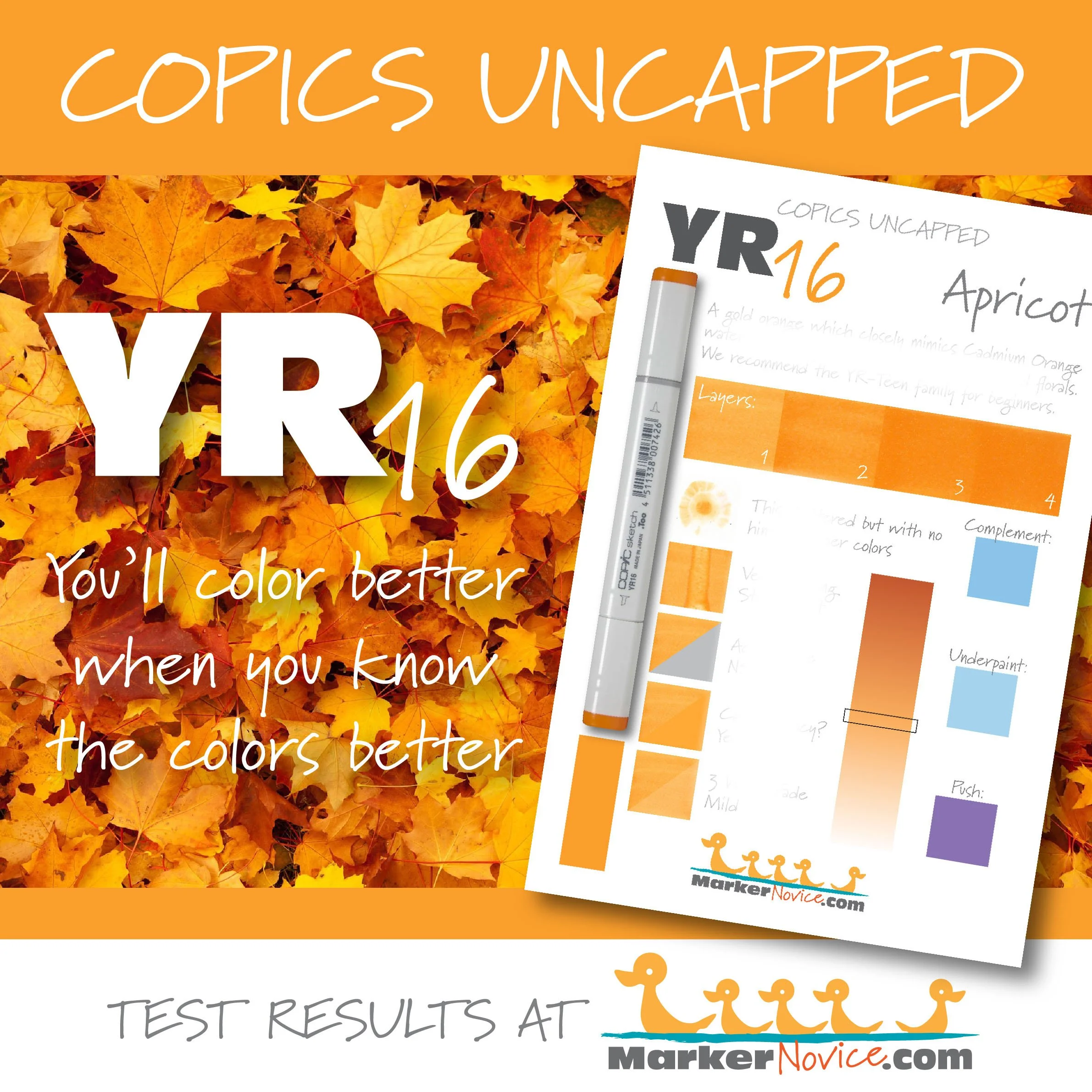 Copic Marker YR16 “Apricot” (Tips for orange alcohol markers) — Vanilla ...