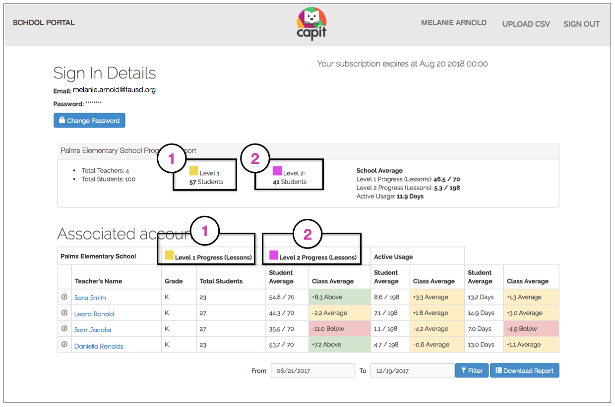 Navigating School Portal — Capit Learning