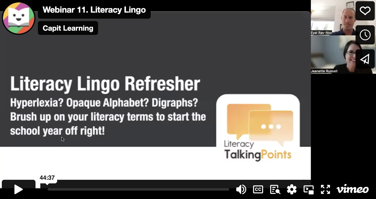 Literacy Talking Points — Capit Learning