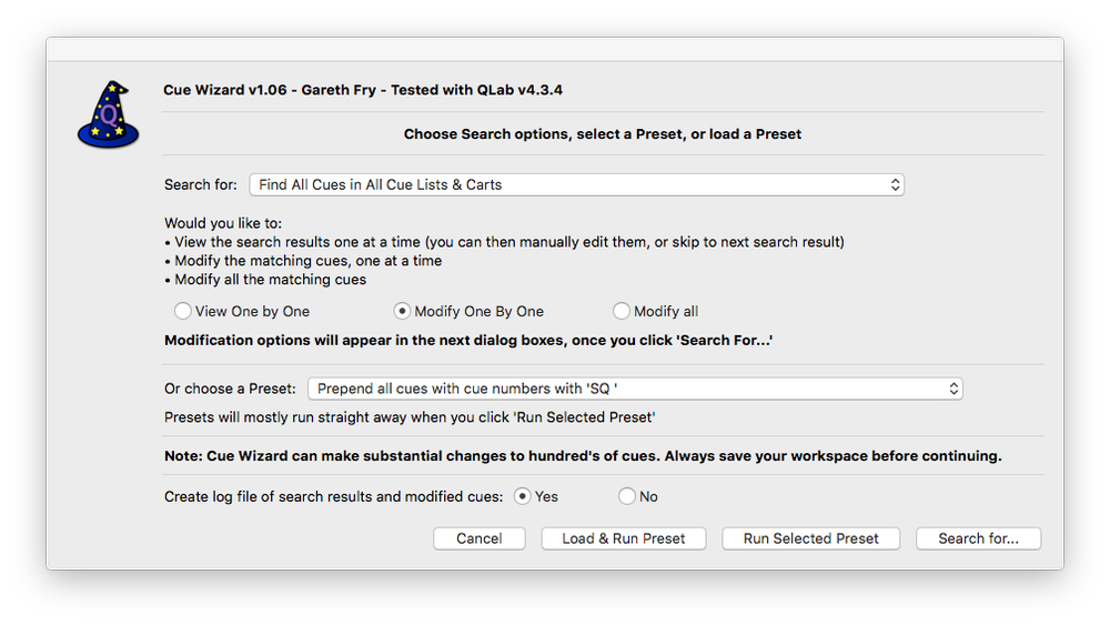 Cue Wizard — Gareth Fry - Sound Design