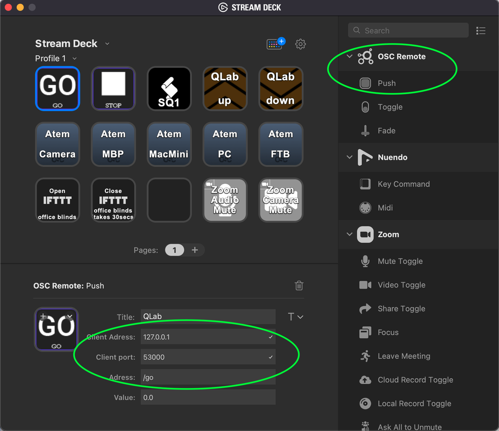 Using an Elgato Stream Deck to control QLab — Gareth Fry - Sound Design