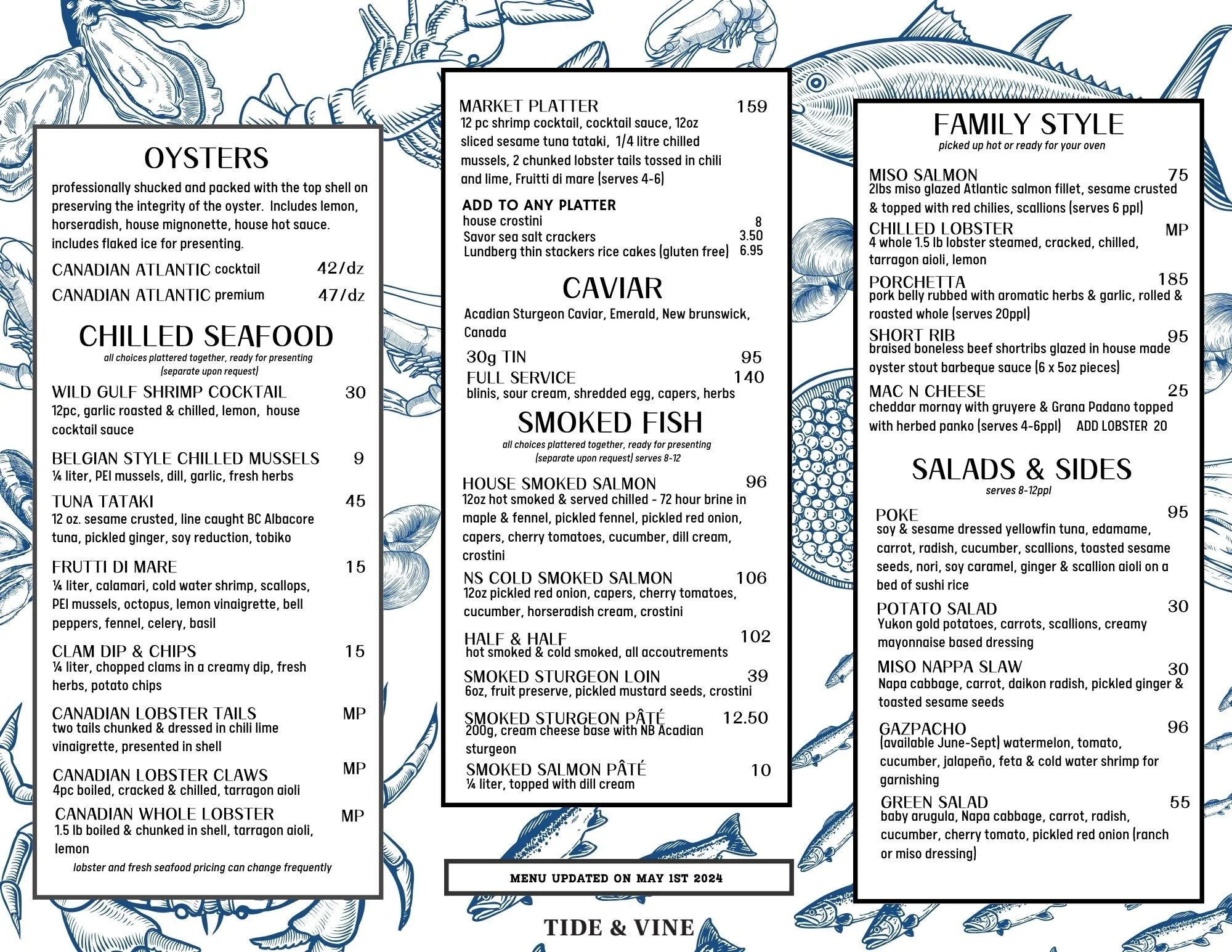 FISH MARKET — Tide & Vine