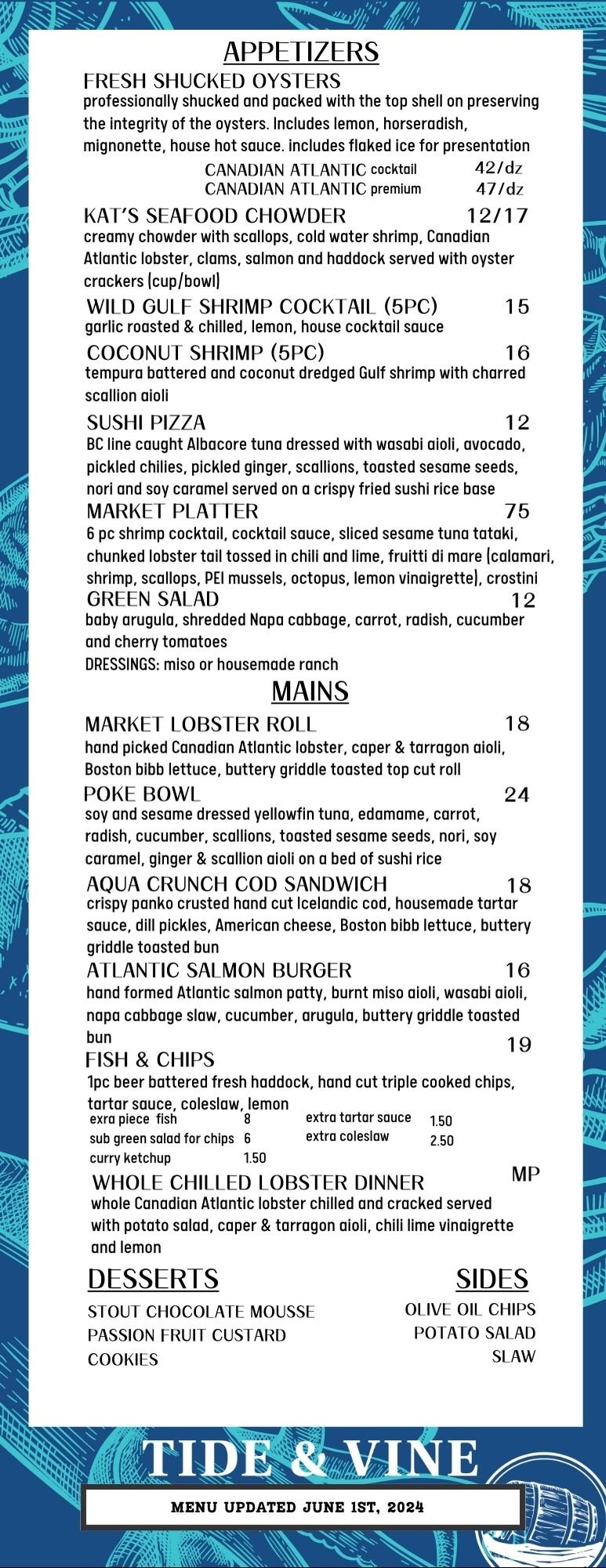 FISH MARKET — Tide & Vine