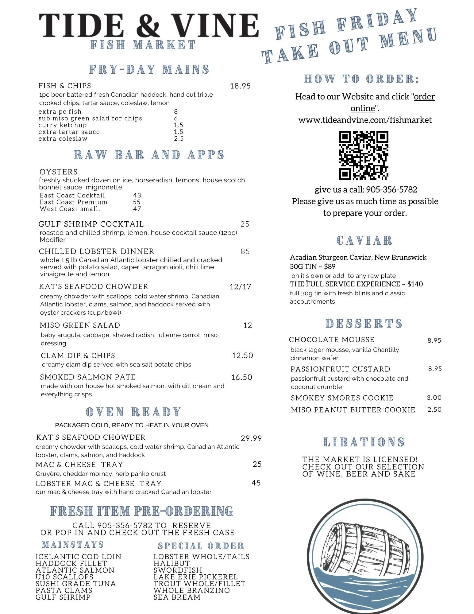 FISH MARKET — Tide & Vine