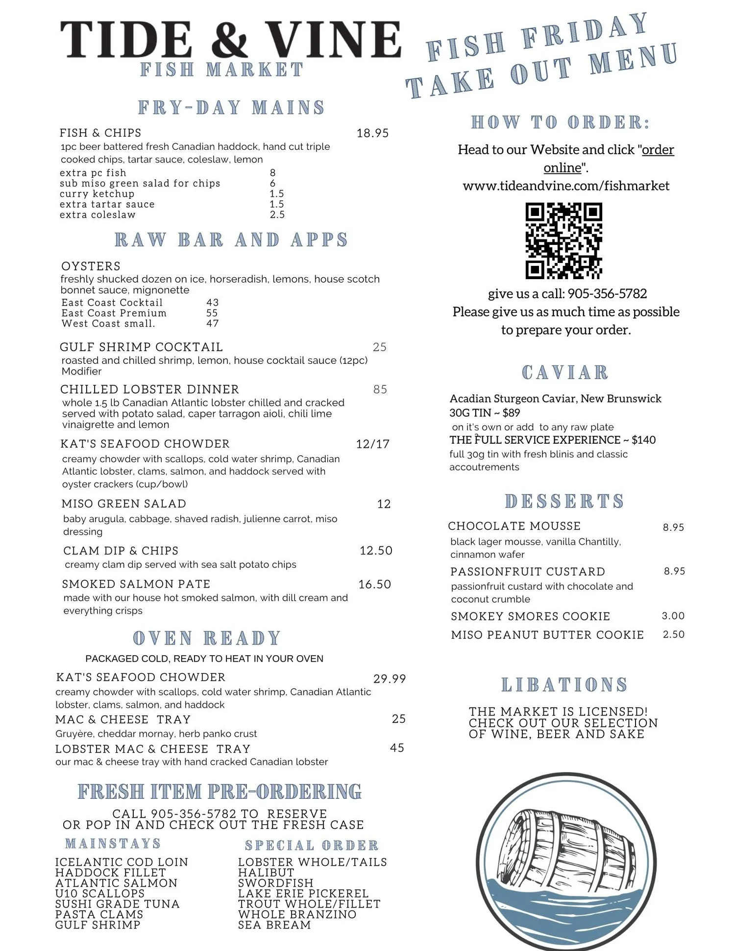 FISH MARKET — Tide & Vine