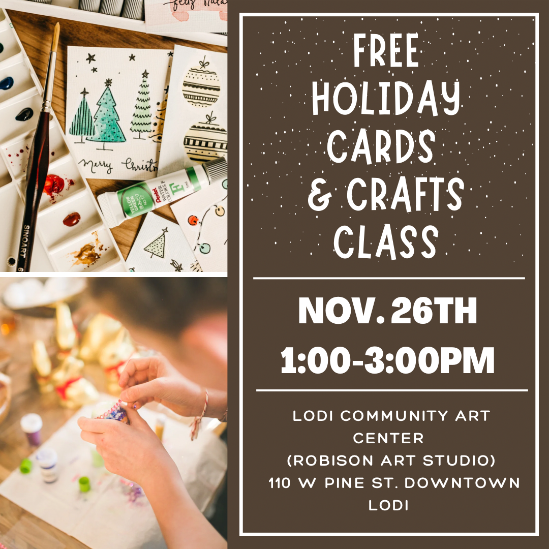 FREE Kids Holiday Cards & Crafts Class — Lodi Community Art Center