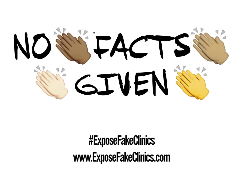 Take it to the streets — Expose Fake Clinics
