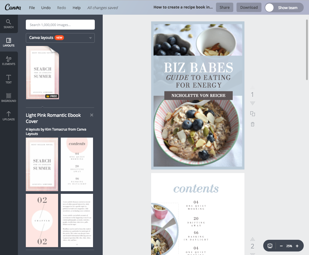 How to Create a Recipe Book in Canva — Boss Project