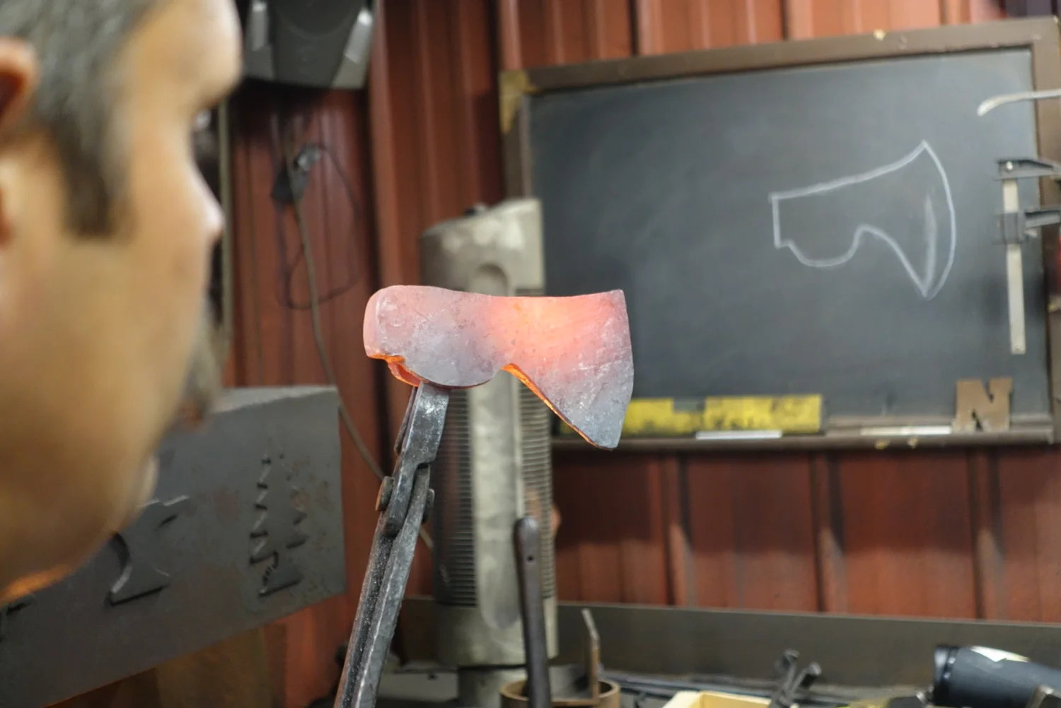 Hand forged carving axe — Shipwright Skills