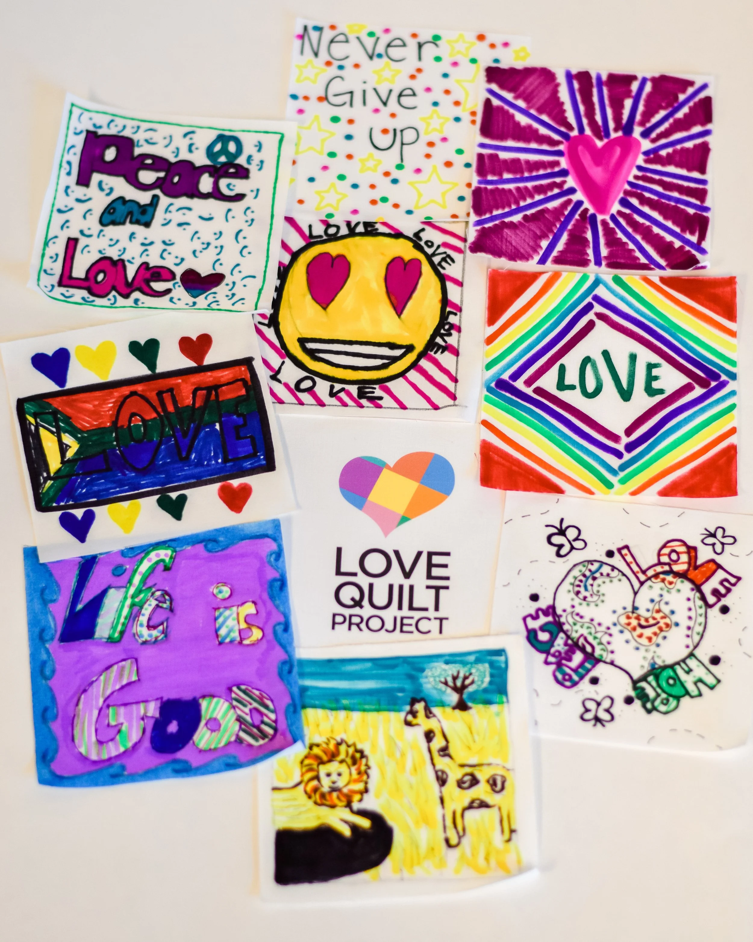THE HEART OF THE LOVE QUILT PROJECT: ART SQUARES — Love Quilt Project