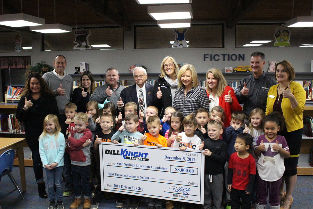Bill Knight Auto to partner with Sand Springs Education Foundation in ...