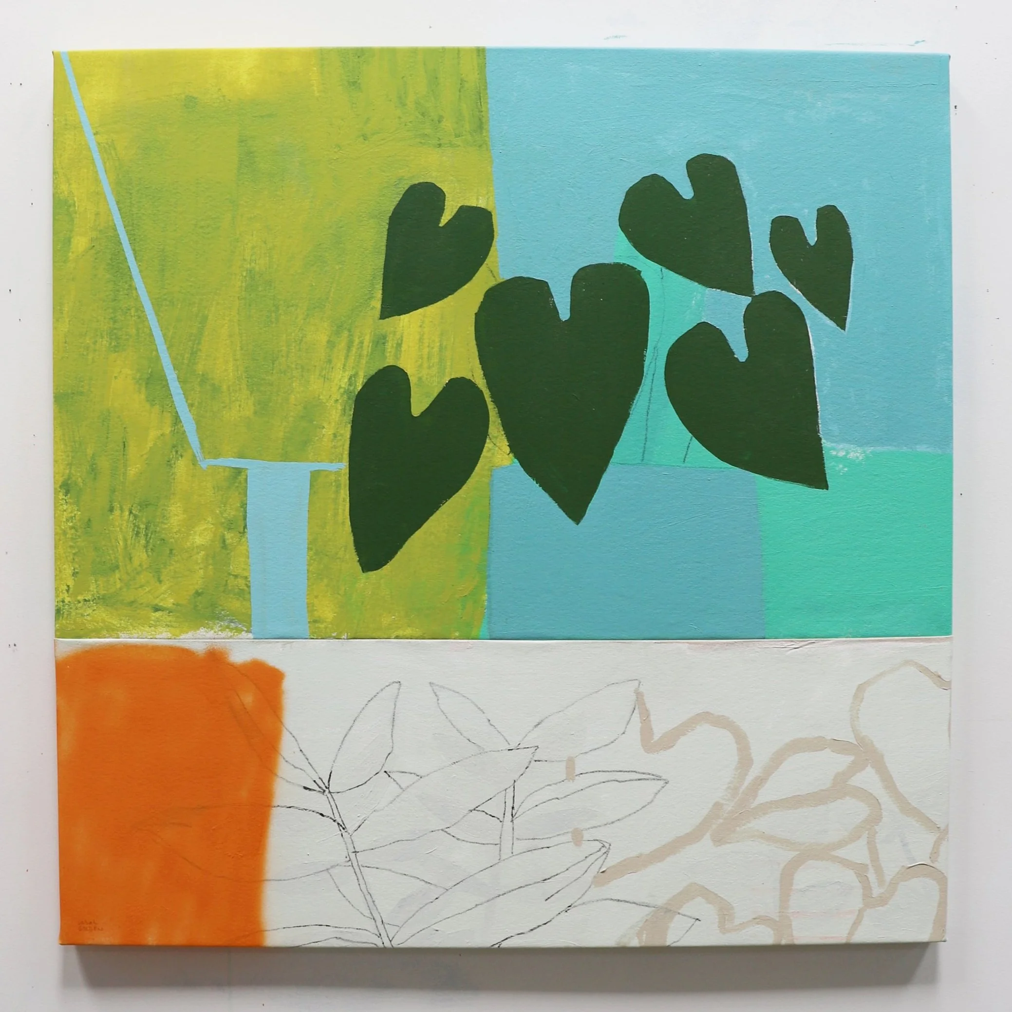 Mixed media botanical original painting — Sarah Golden