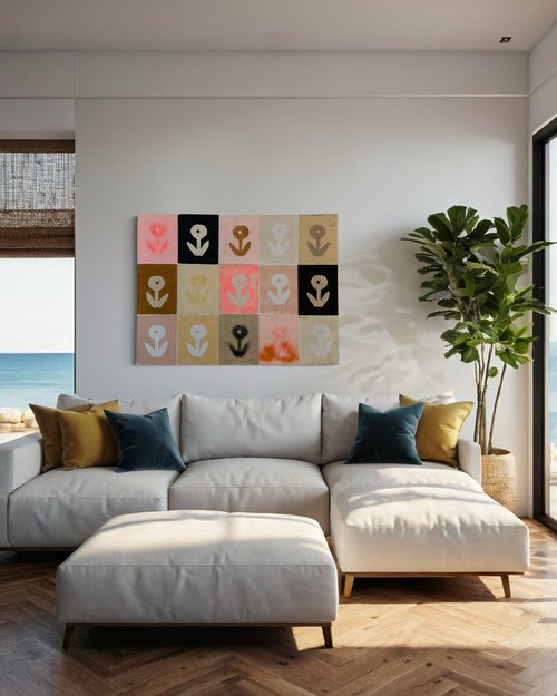 Mixed media botanical original painting — Sarah Golden
