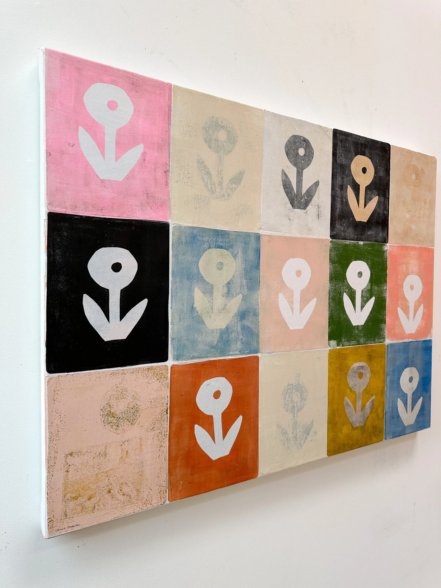 Mixed media botanical original painting — Sarah Golden